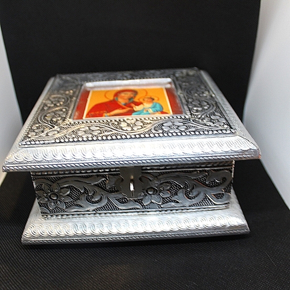 Religious Jewelry Box | Jewelry | Blessed Virgin Mary Jesus Christ ...
